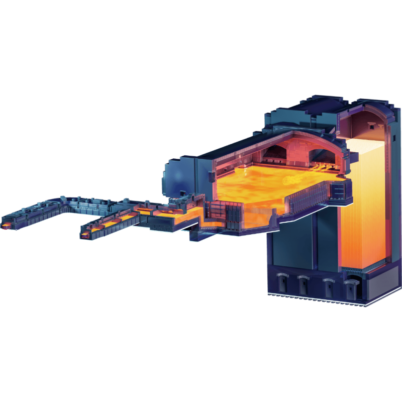 Forglass End & Cross Fired Furnace with Deep Refining Part – Forglass